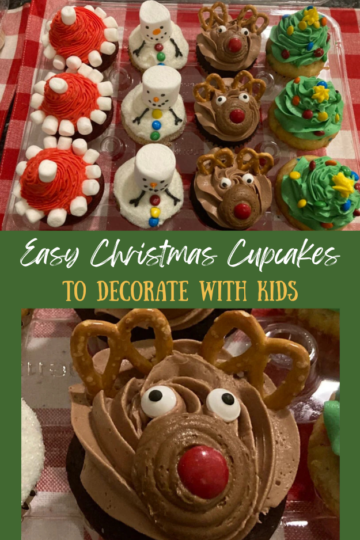 Easy Christmas Cupcakes (to decorate with kids) - Out of the Box Baking