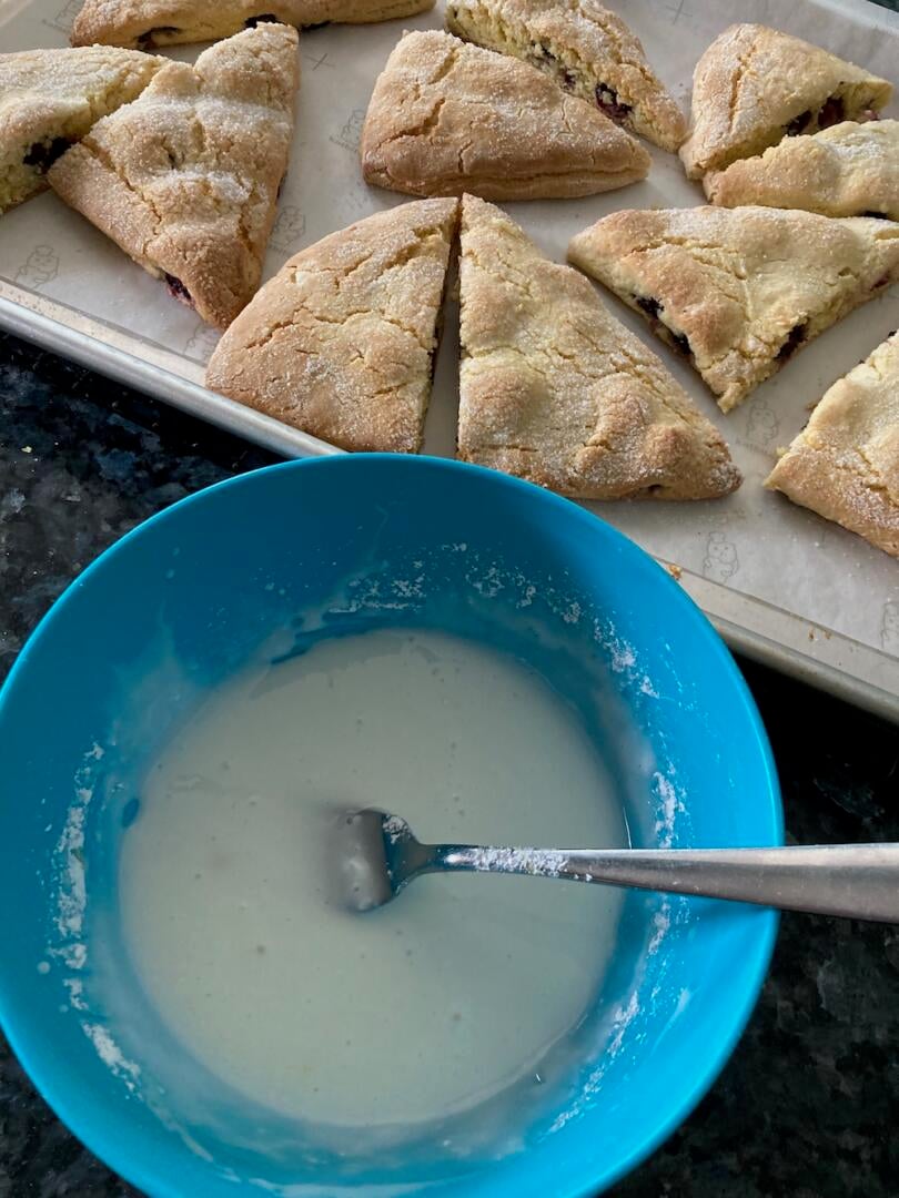 Easy Cake Mix Scones (doctored cake mix) - Out of the Box Baking