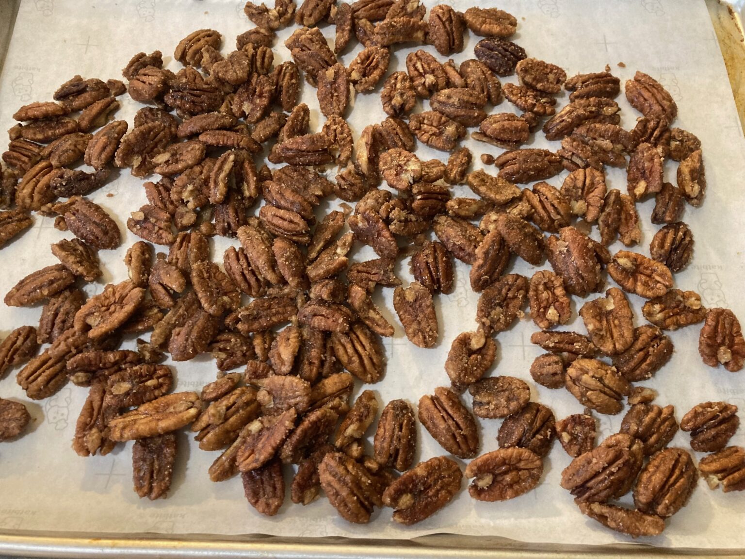 Easy Candied Pecans - Out of the Box Baking