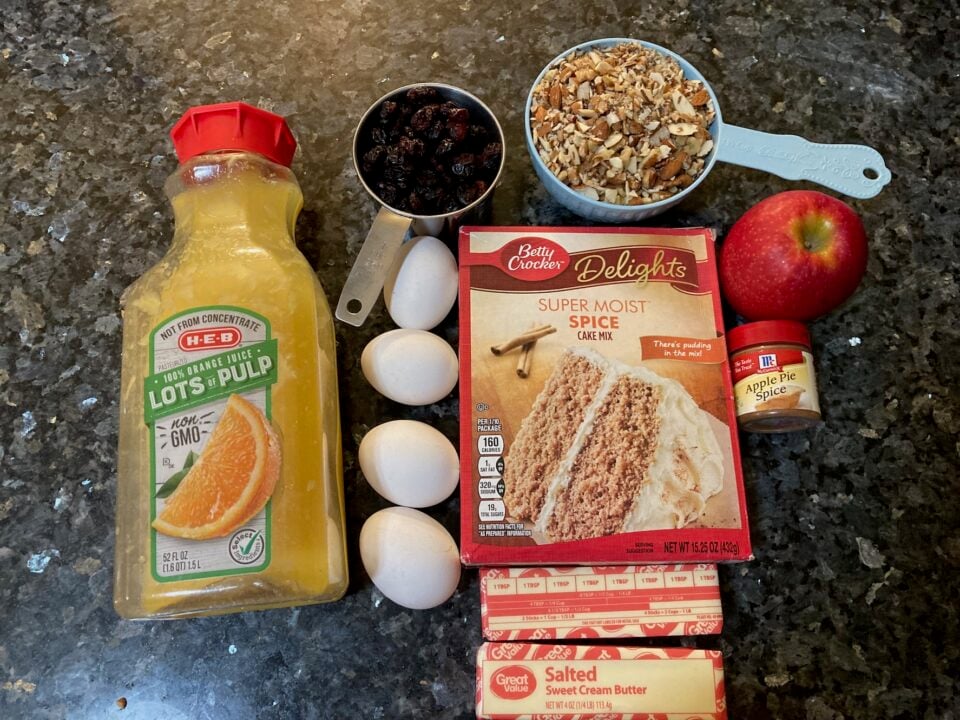 Christmas Spice Cake (Doctored Cake Mix) - Out of the Box Baking