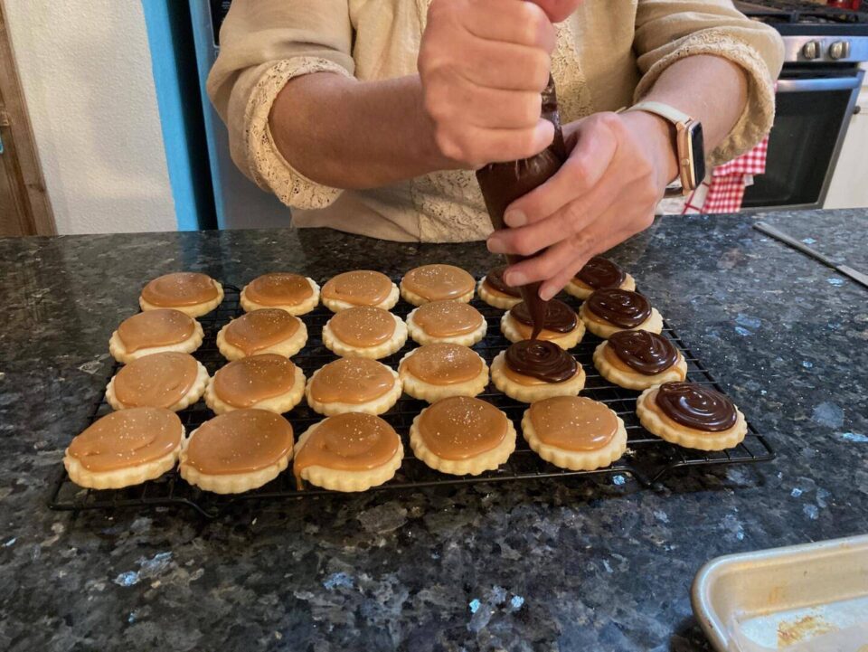 Easy Twix Cookies from Scratch - Out of the Box Baking