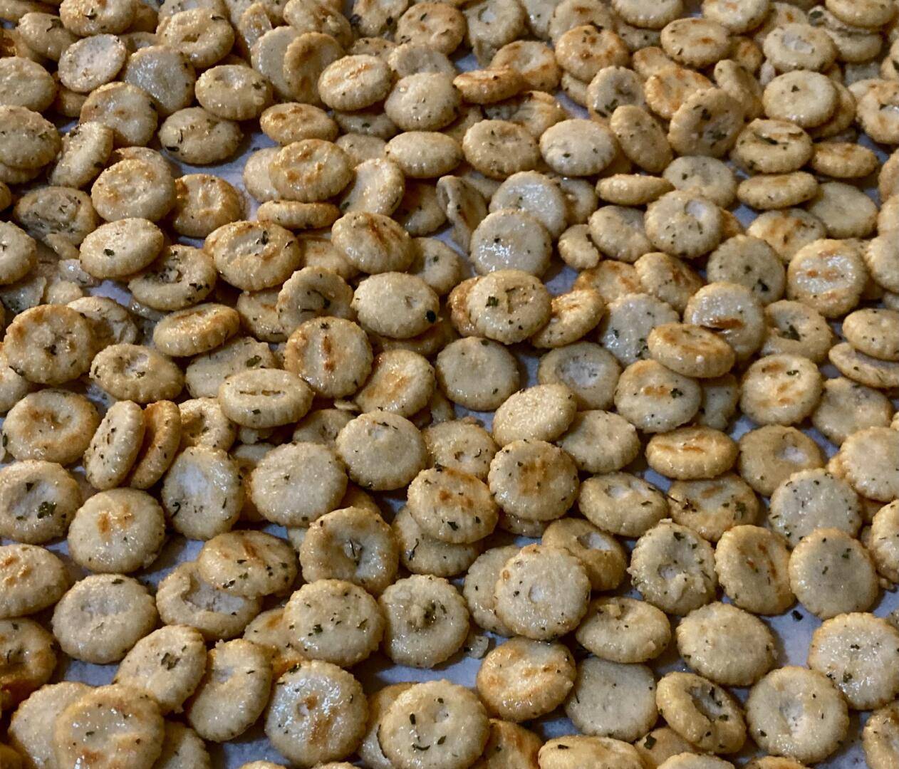 Savory Oyster Crackers with Ranch - Out of the Box Baking