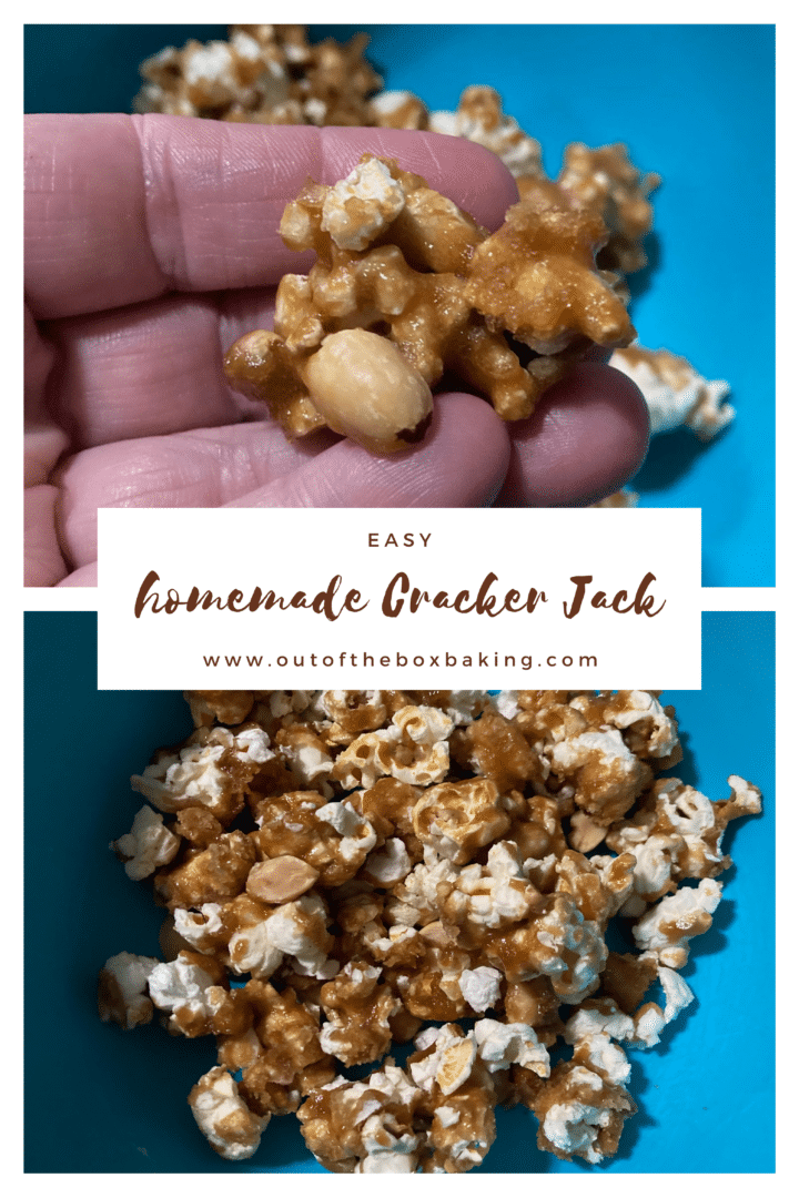 Homemade Cracker Jack (Easy Caramel Popcorn) - Out of the Box Baking