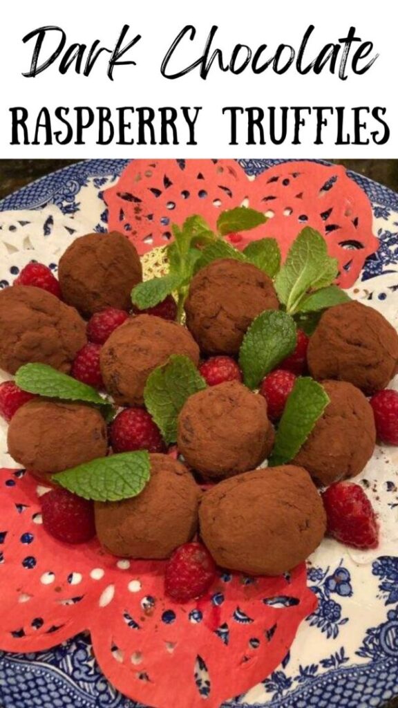 Dark Chocolate Raspberry Truffles - Out of the Box Baking