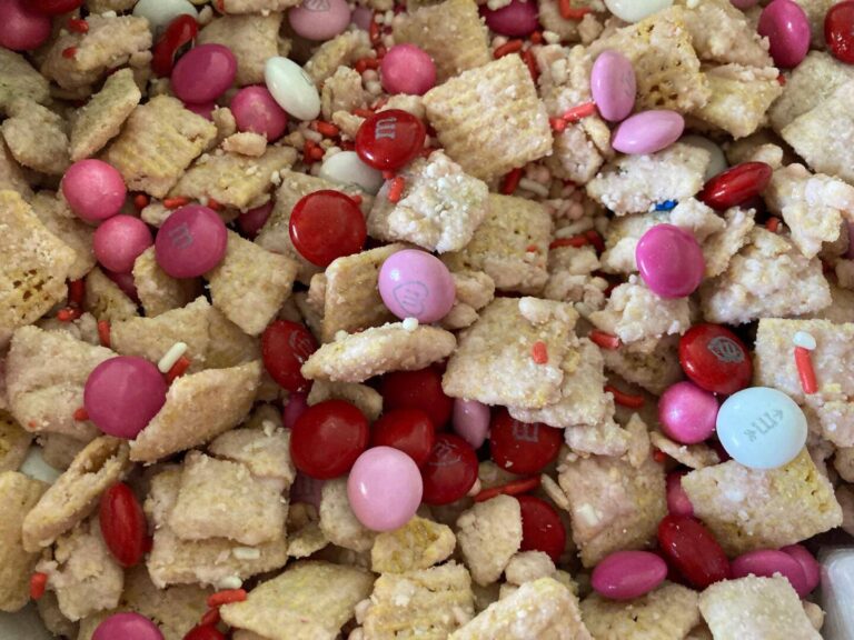 Strawberry Valentine Chex Mix - Out of the Box Baking