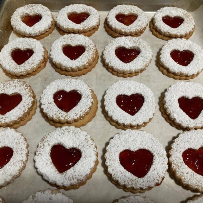 Classic Linzer Cookies for Valentines Day - Out of the Box Baking