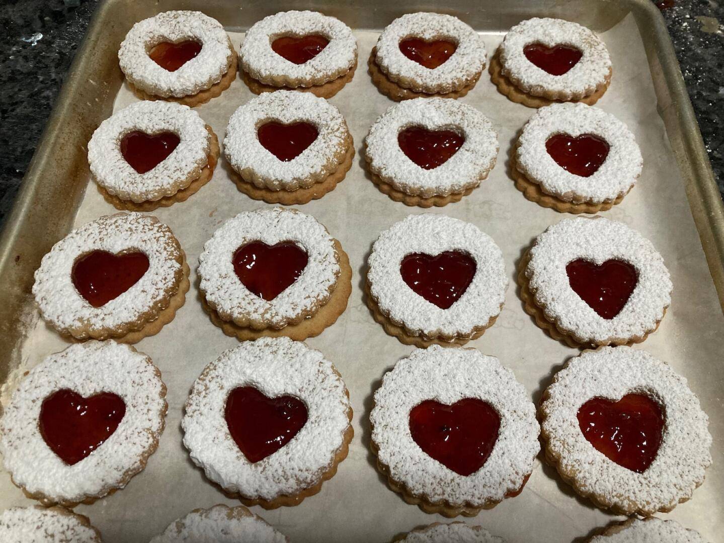 Classic Linzer Cookies for Valentines Day - Out of the Box Baking