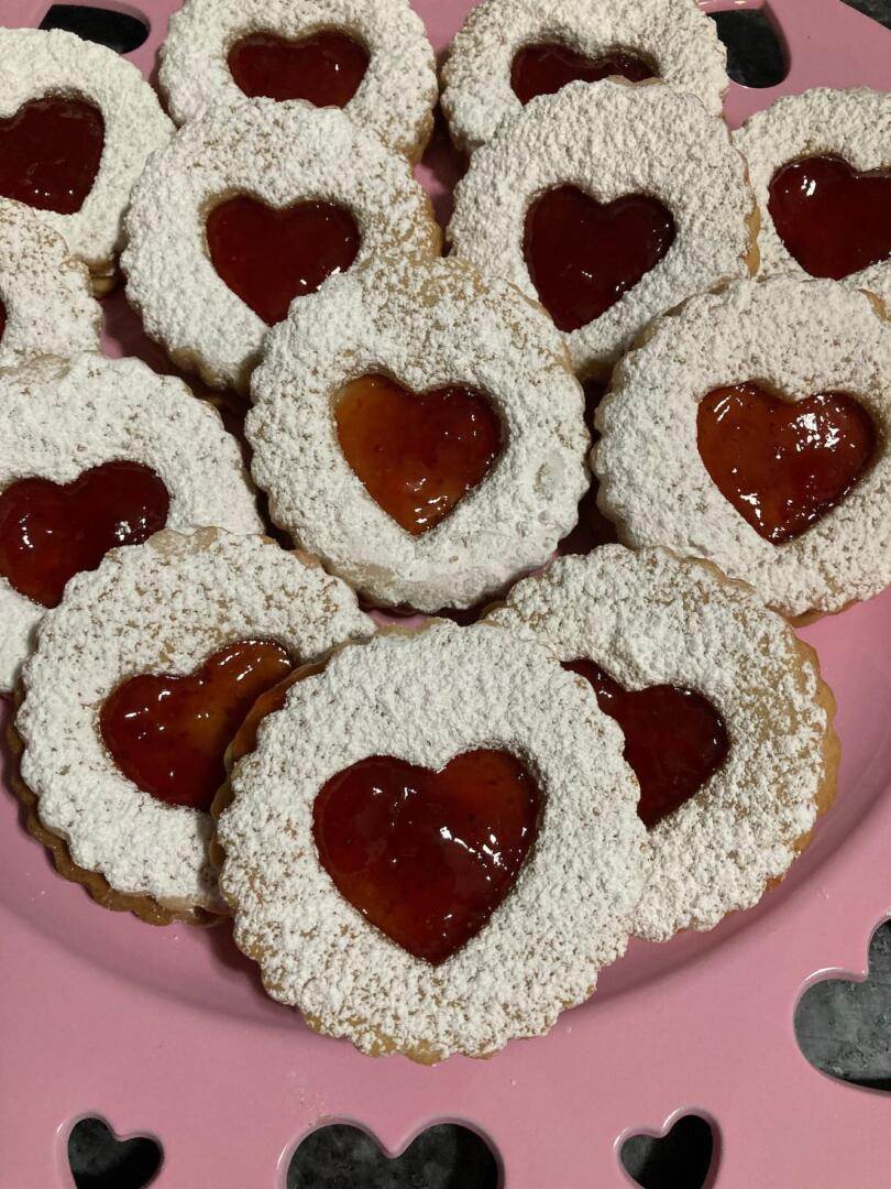 Classic Linzer Cookies for Valentines Day - Out of the Box Baking