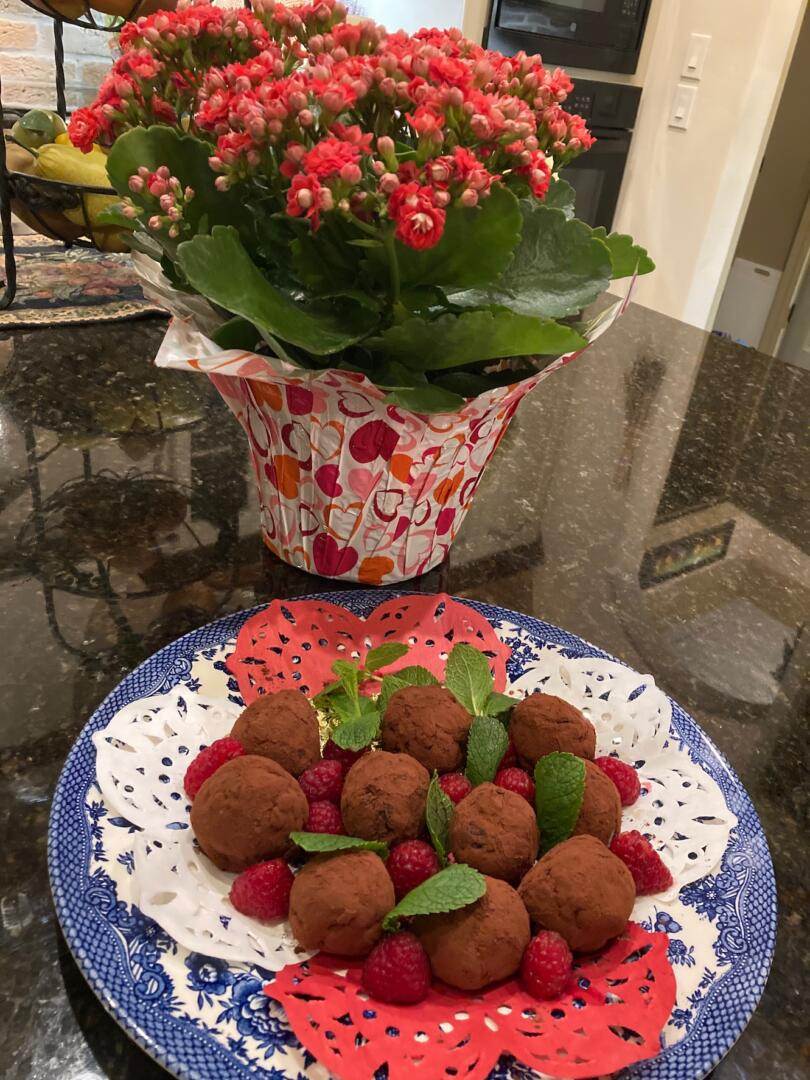 Dark Chocolate Raspberry Truffles - Out of the Box Baking