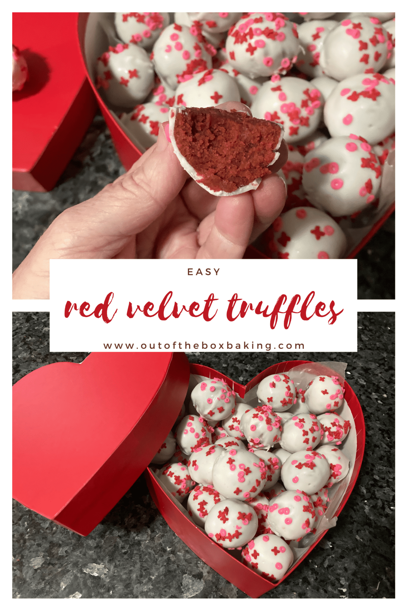Easy Red Velvet Truffles - Out of the Box Baking