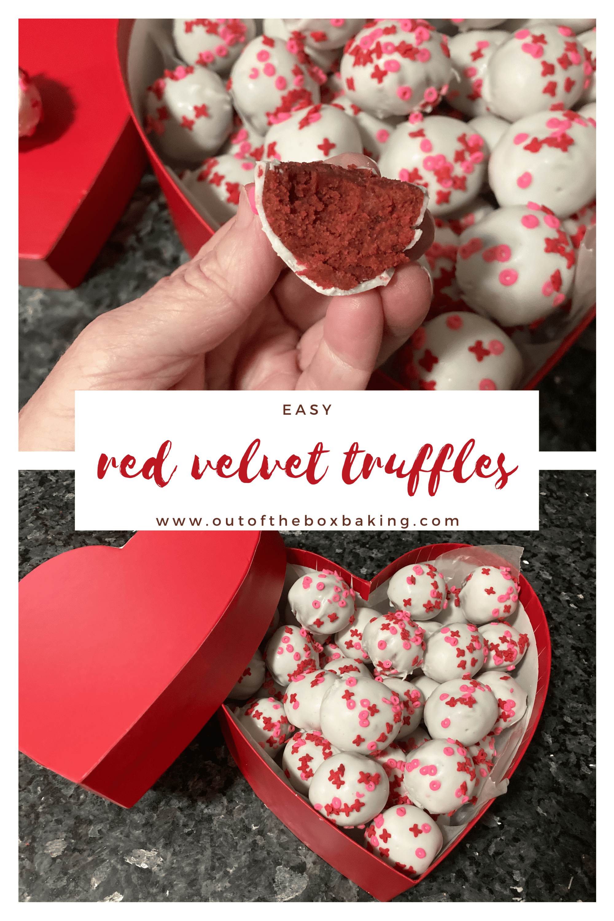 Easy Red Velvet Truffles - Out of the Box Baking