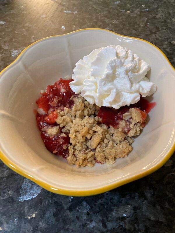Easy Strawberry Crumble - Out of the Box Baking