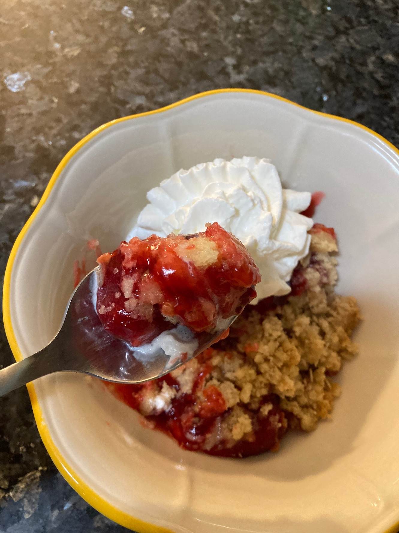 Easy Strawberry Crumble - Out of the Box Baking