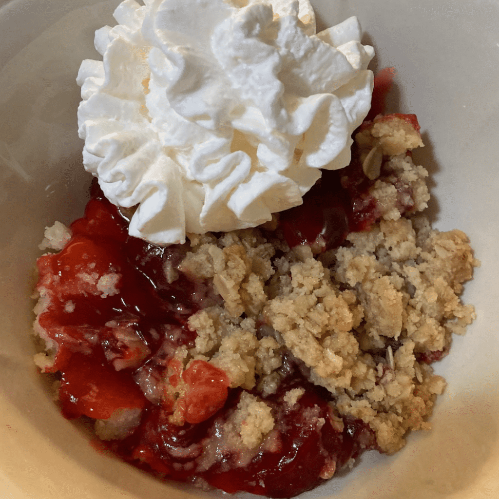 Easy Strawberry Crumble - Out of the Box Baking
