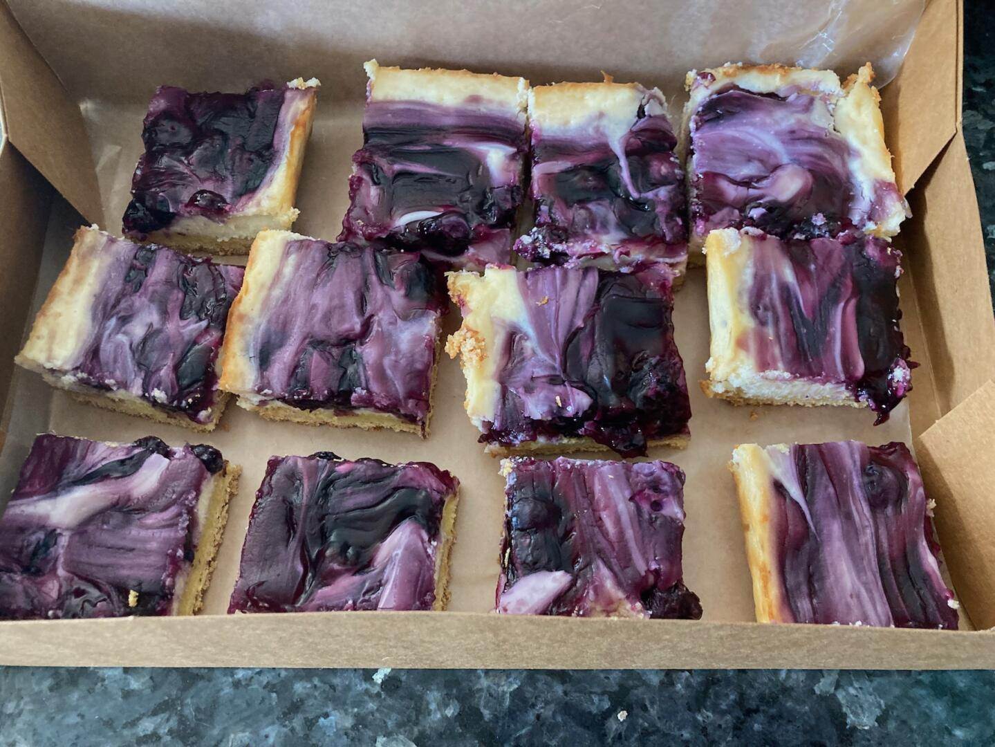 Luscious Lemon Blueberry Bars (Doctored Cake Mix) - Out of the Box Baking