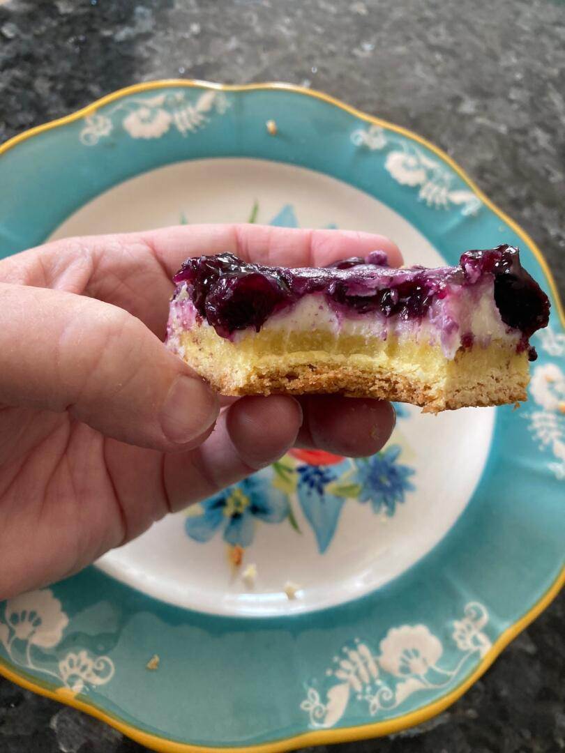 Luscious Lemon Blueberry Bars (Doctored Cake Mix) - Out of the Box Baking
