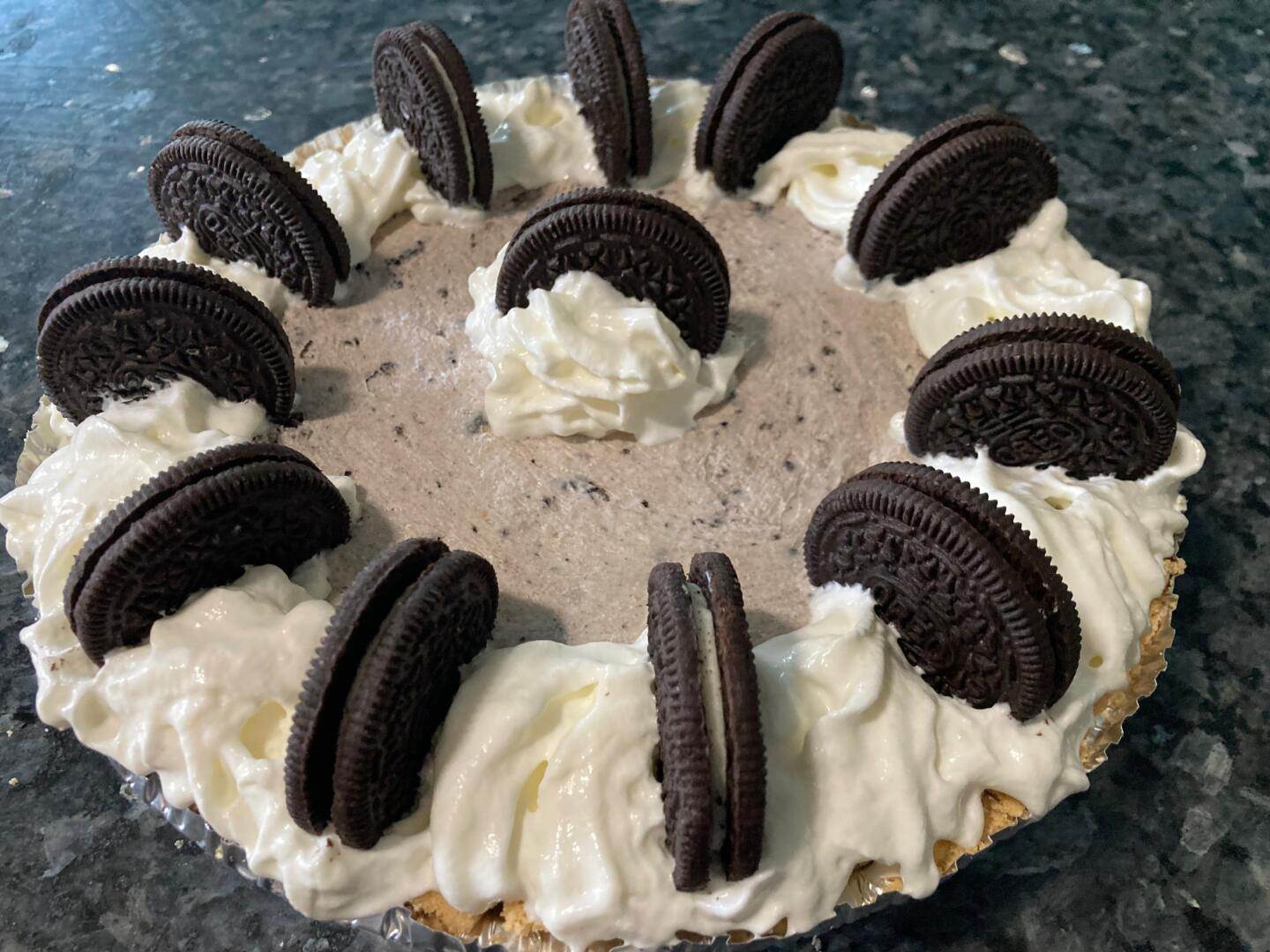 Easy No Bake Oreo Cheesecake Pie - Out of the Box Baking