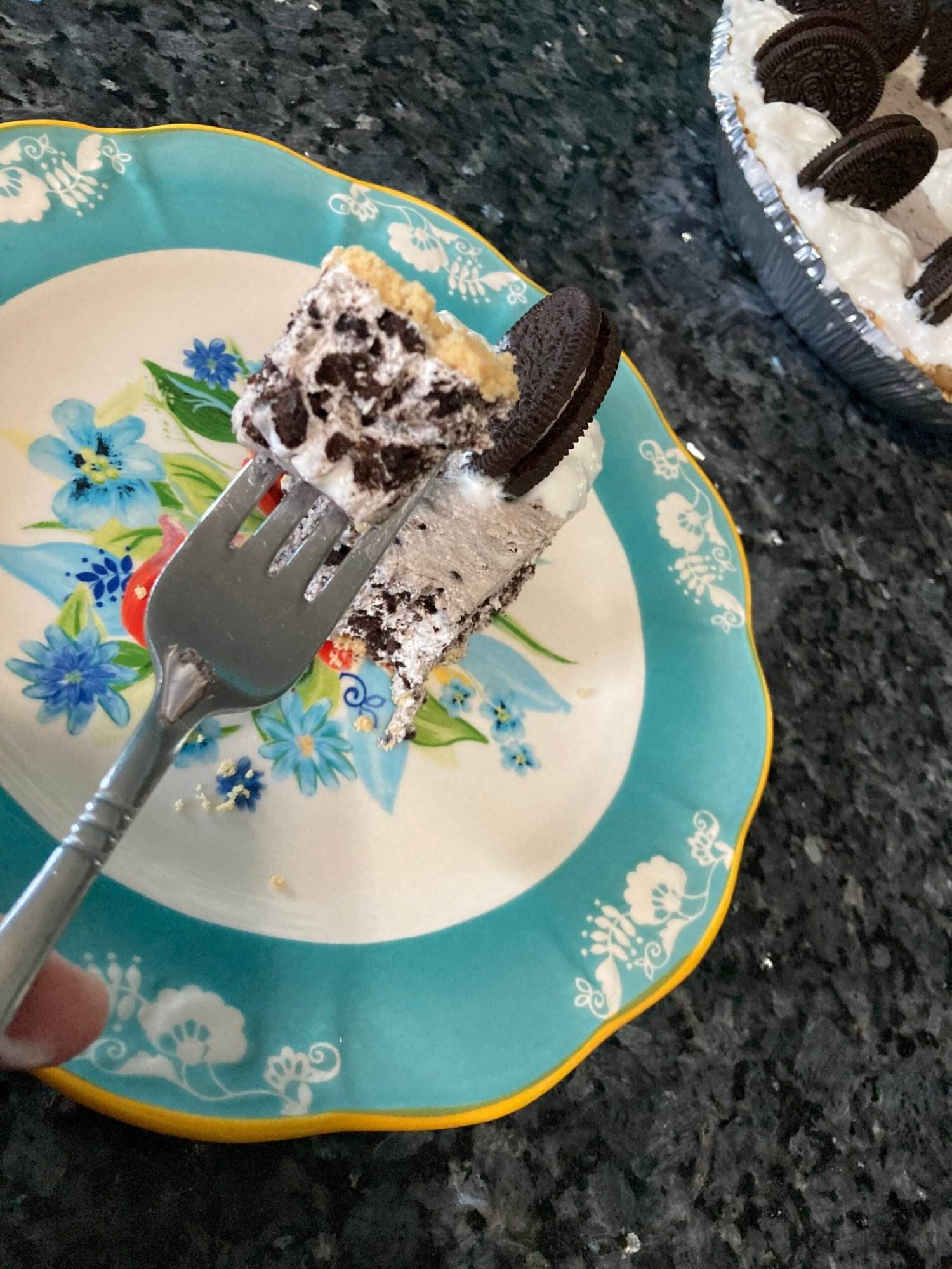 Easy No Bake Oreo Cheesecake Pie - Out of the Box Baking