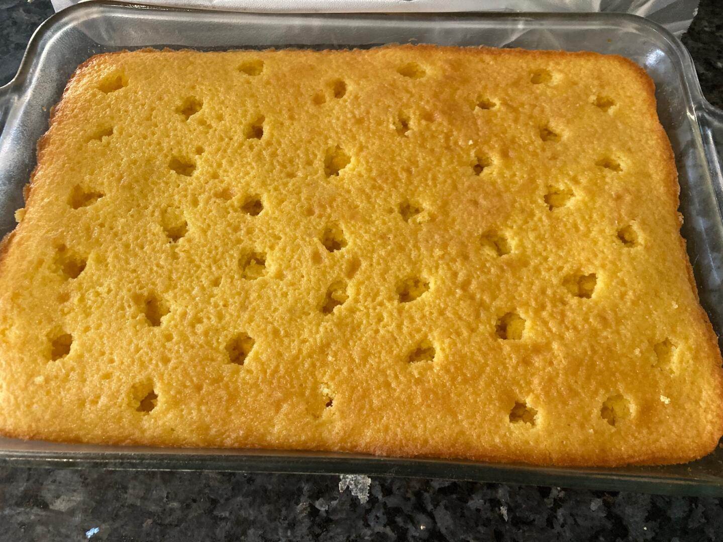 Triple Lemon Poke Cake - Out of the Box Baking