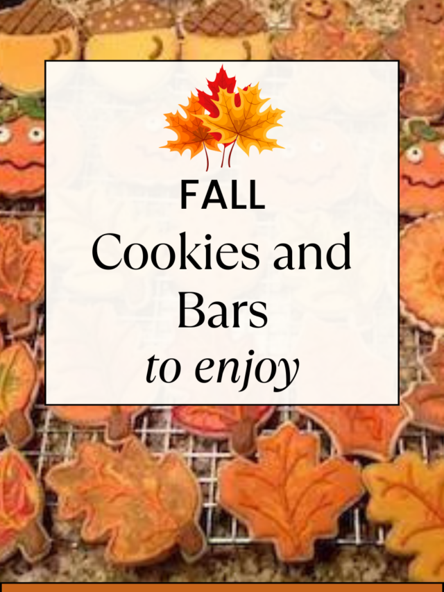 Fall Cookies and Bars to Enjoy - Out of the Box Baking