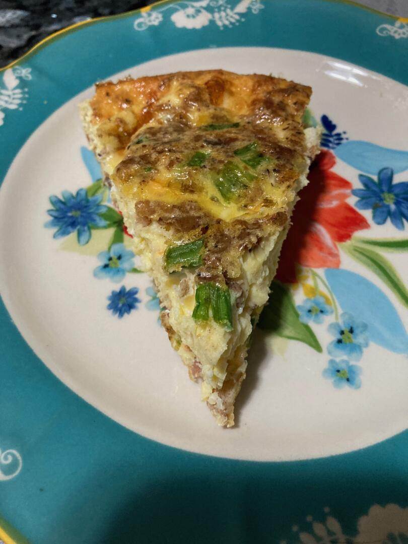 Simple Crustless Quiche - Out of the Box Baking