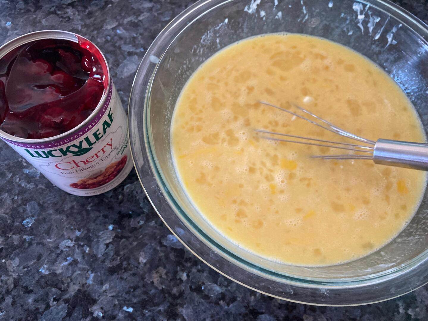 Delicious Cherry Bread Pudding - Out of the Box Baking