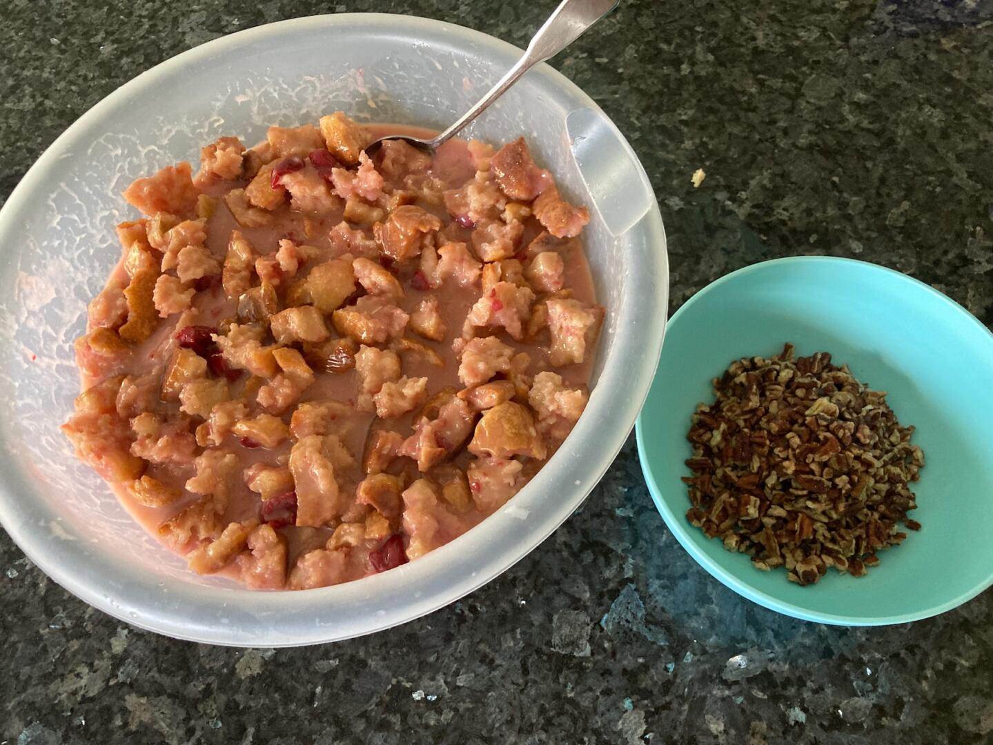 Delicious Cherry Bread Pudding - Out of the Box Baking
