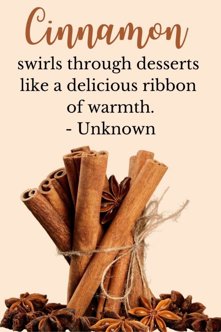 101 Tasty Quotes about Cinnamon - Out of the Box Baking