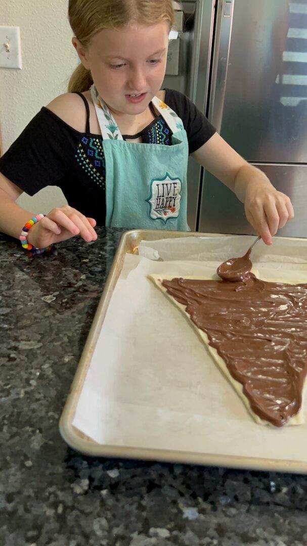 Churro Nutella Christmas Tree - Out of the Box Baking