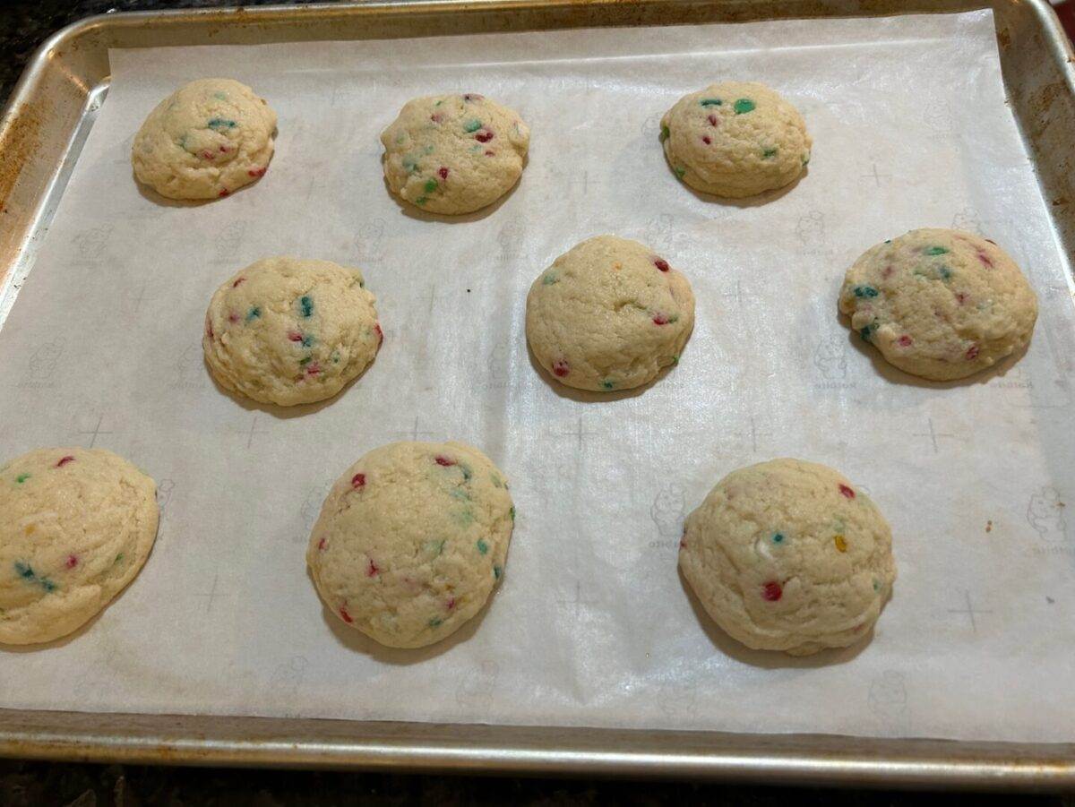 Crumbl Birthday Cake Cookie Copycat - Out of the Box Baking