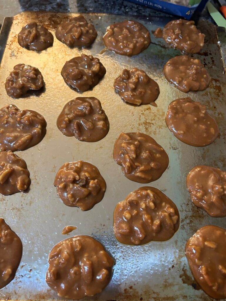 Easy Caramel Pecan Pralines - Out of the Box Baking