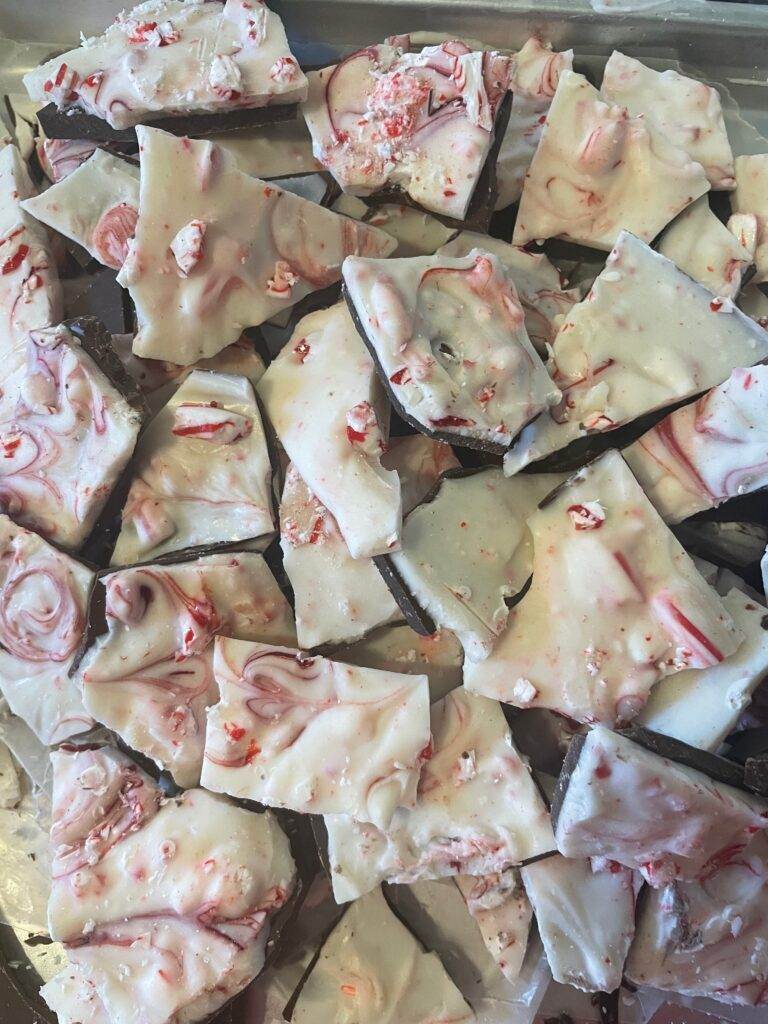 Easy Holiday Peppermint Bark - Out of the Box Baking