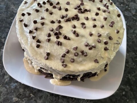 Screwball Cake with Glaze Frosting - Out of the Box Baking