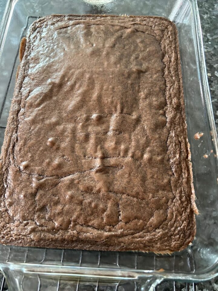 Simple Snowball Brownies - Out of the Box Baking