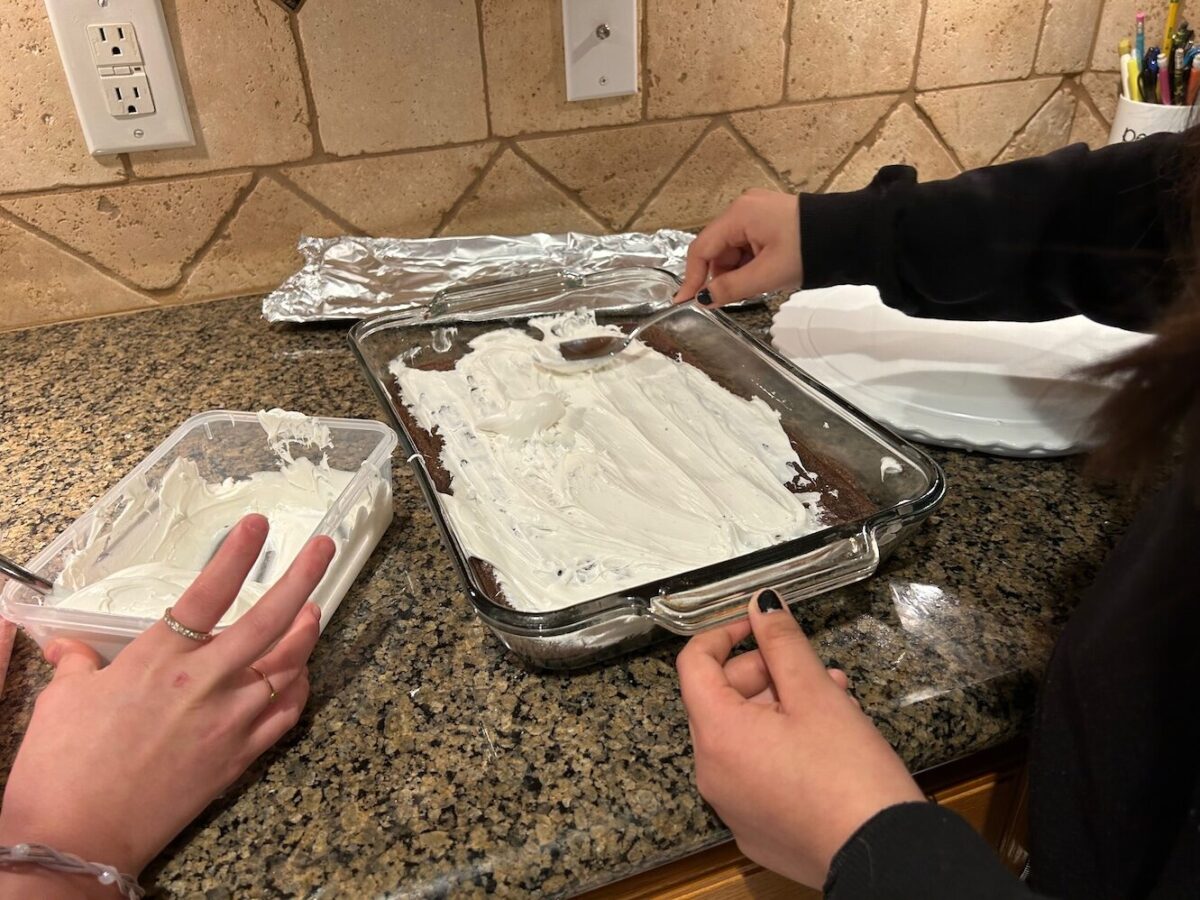 Simple Snowball Brownies - Out of the Box Baking