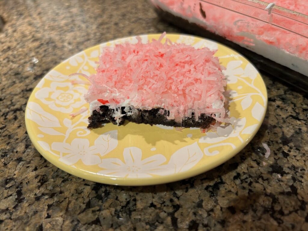 Simple Snowball Brownies - Out of the Box Baking