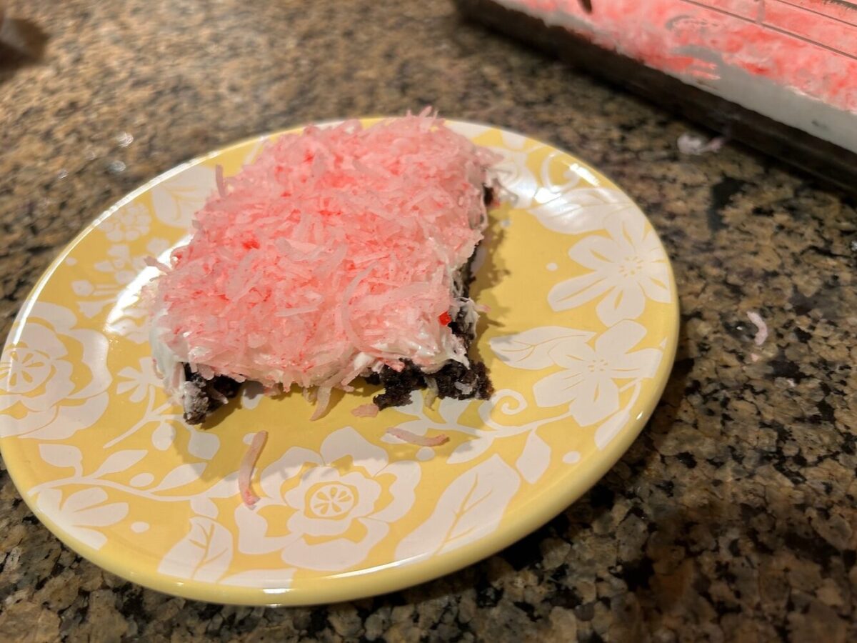 Simple Snowball Brownies - Out of the Box Baking