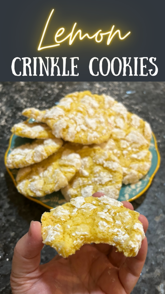 Lemon Crinkle Cookies (Lemon Cake Mix Cookies) - Out of the Box Baking