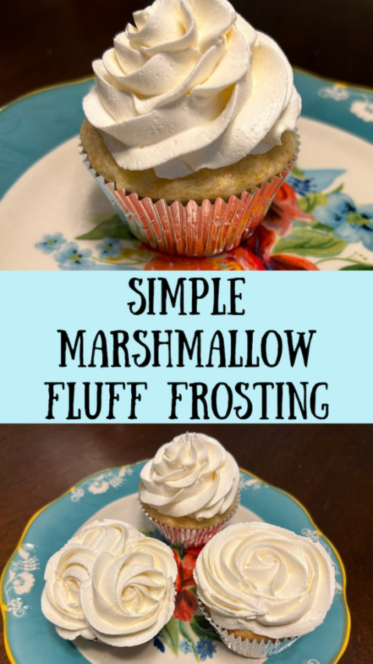 Simple Marshmallow Fluff Frosting - Out of the Box Baking