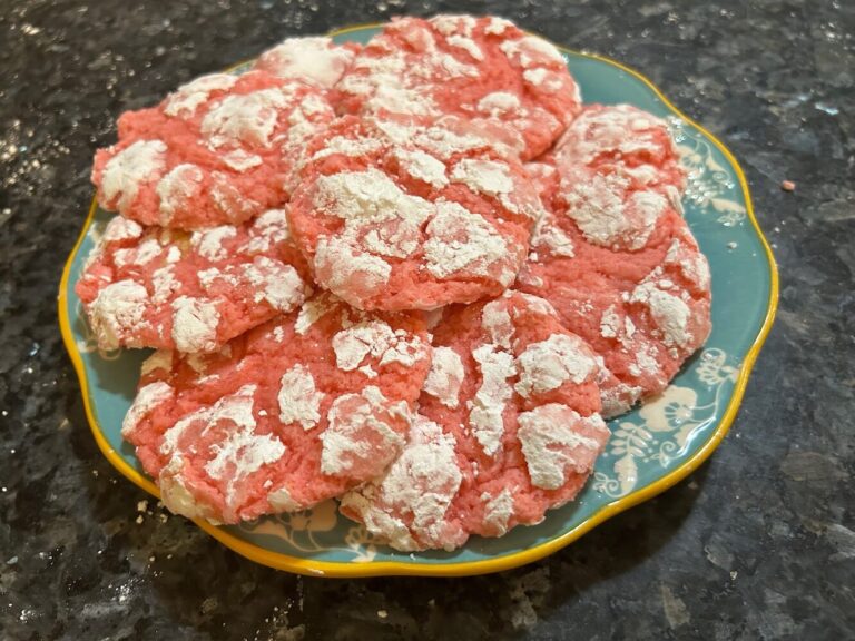 Strawberry Fluffies (Strawberry Crinkle Cookies) - Out of the Box Baking
