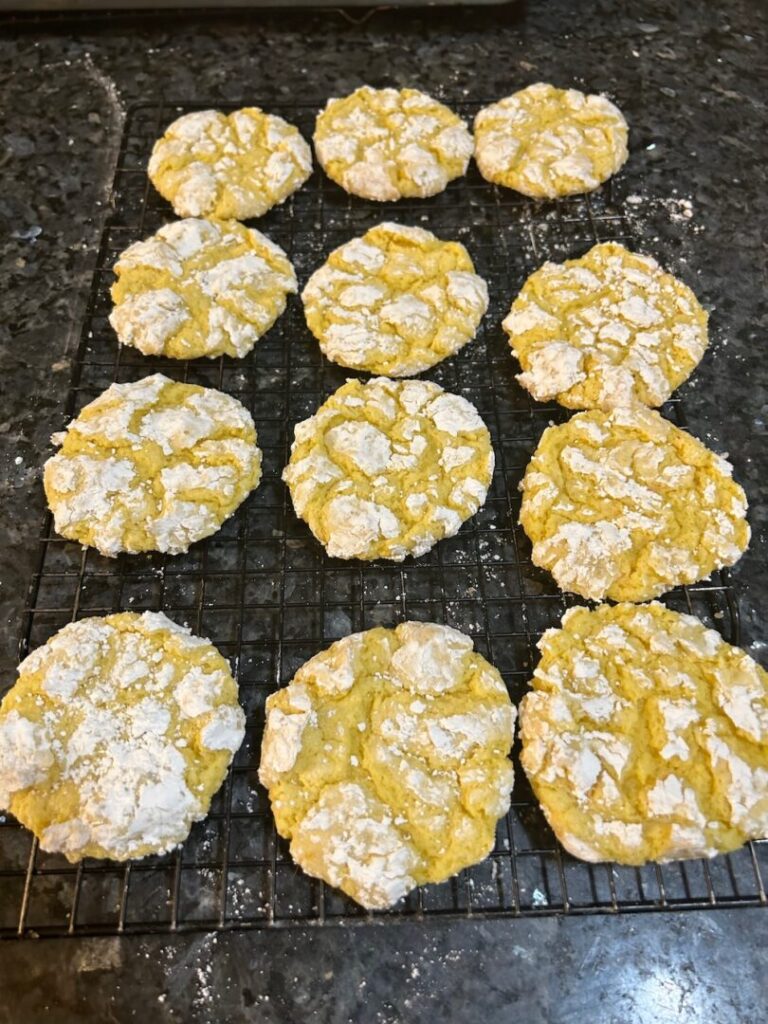 Lemon Crinkle Cookies (Lemon Cake Mix Cookies) - Out of the Box Baking