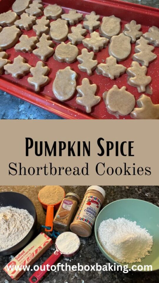 Pumpkin Spice Shortbread Cookies - Out of the Box Baking