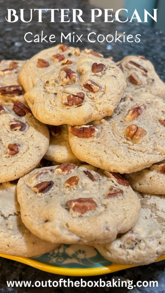 Butter Pecan Cake Mix Cookies - Out of the Box Baking