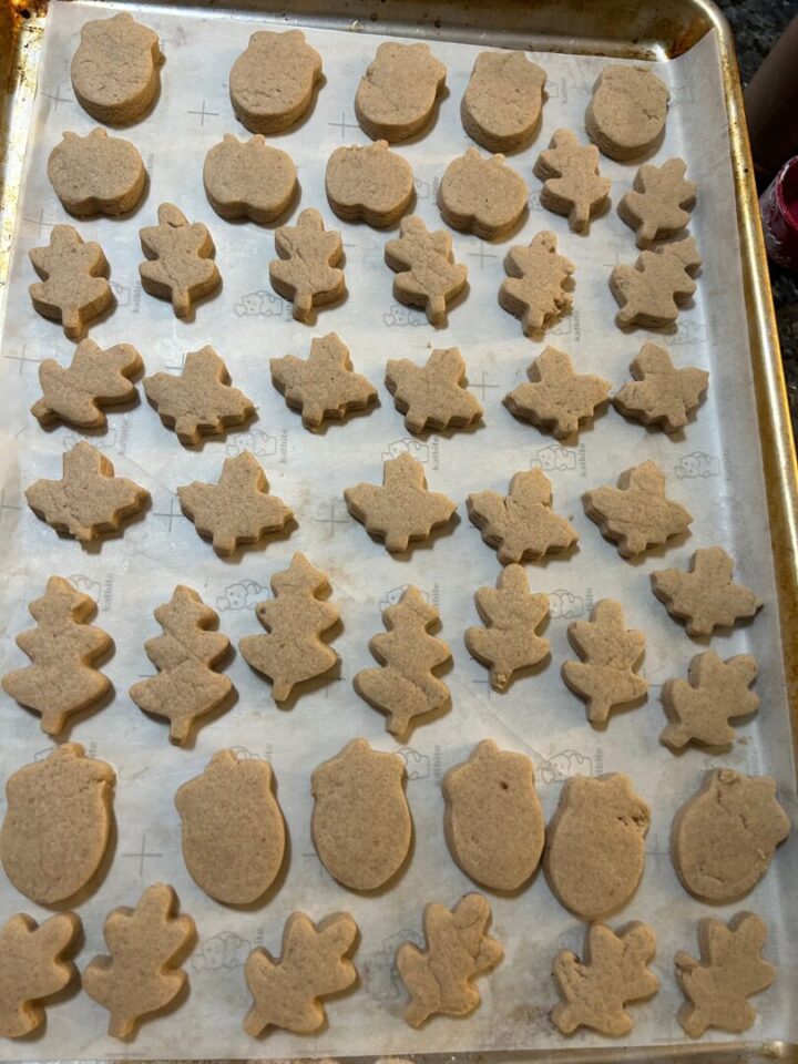 Pumpkin Spice Shortbread Cookies - Out of the Box Baking