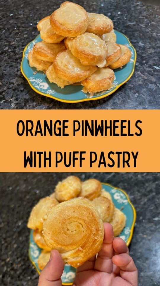 Orange Pinwheels (with puff pastry) - Out of the Box Baking