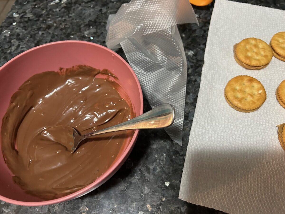 Chocolate Covered Peanut Butter Crackers (in a mold) - Out of the Box ...