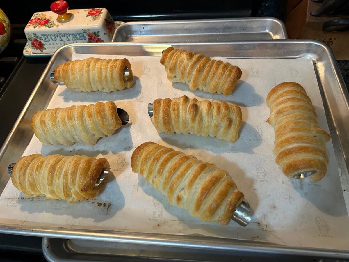 Puff Pastry Cream Horns - Out of the Box Baking