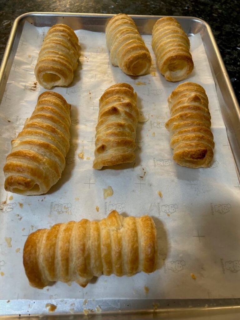 Puff Pastry Cream Horns - Out of the Box Baking