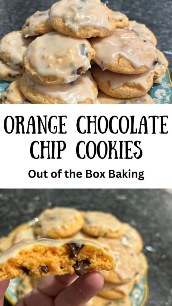 Orange Chocolate Chip Cookies (Doctored Cake Mix) - Out of the Box Baking
