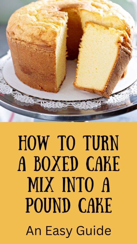 How to Turn a Boxed Cake Mix into a Pound Cake - Out of the Box Baking